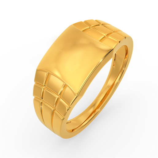 22KT Peppy Prep Pop Gold Finger Ring | Melorra